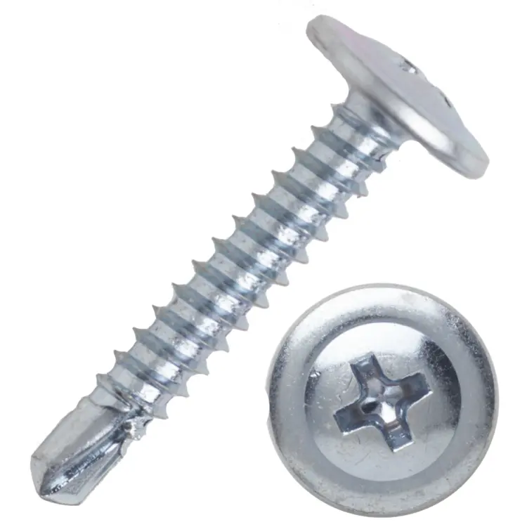 Silver Screw with Self-Drilling Tip