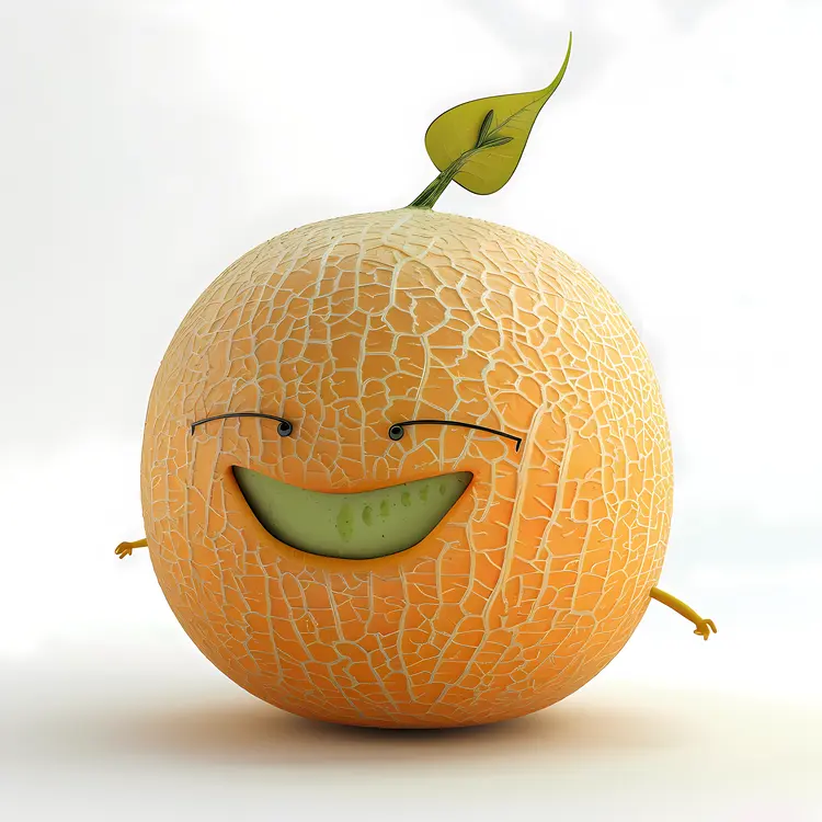 Smiling Cartoon Melon