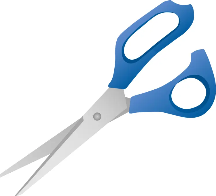 Blue Handled Scissors for Cutting