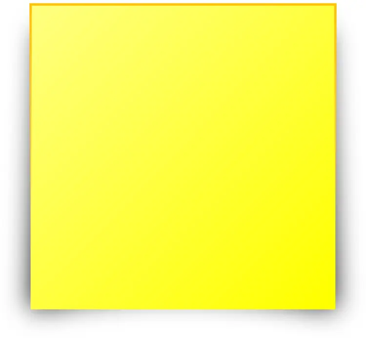 Plain Yellow Sticky Note