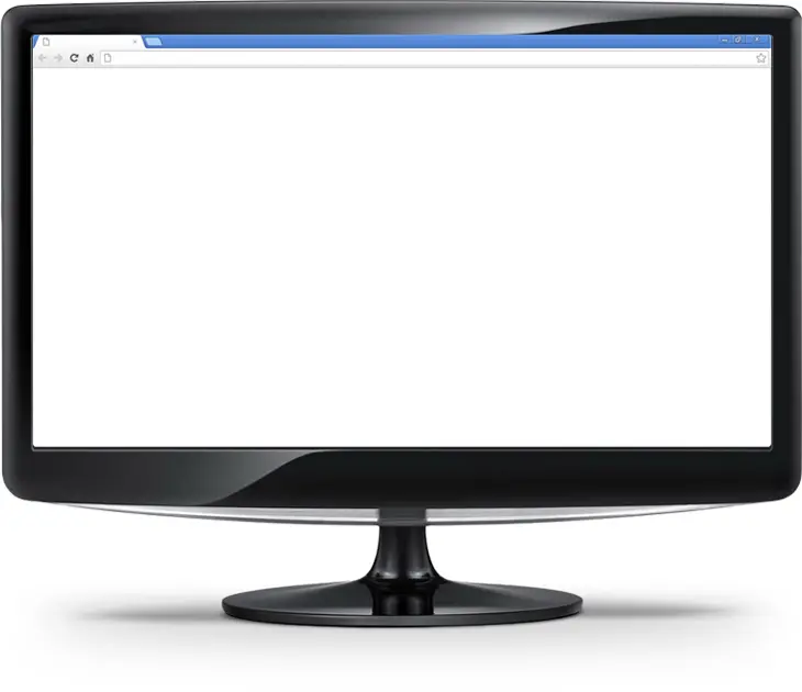 Monitor with Browser Window