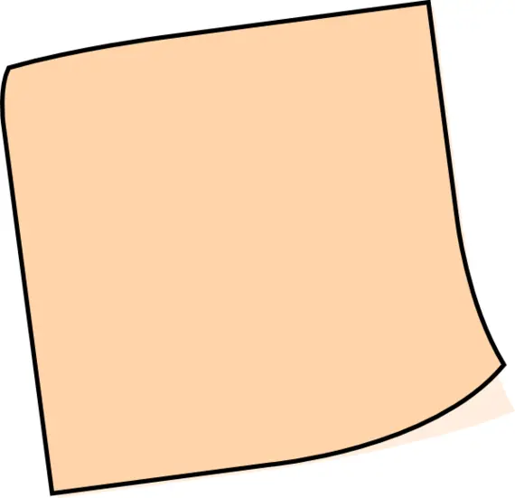 Beige Sticky Note
