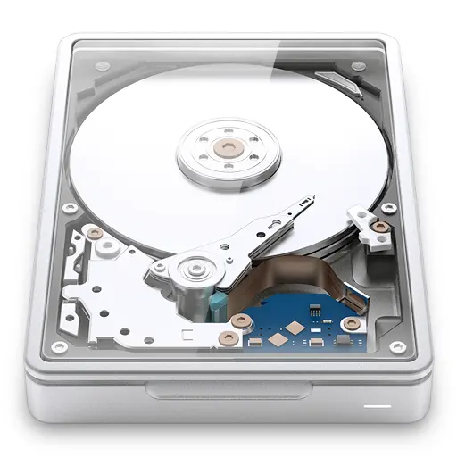 Transparent Hard Drive for Data Storage