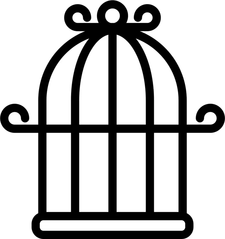 Simple Ornate Bird Cage