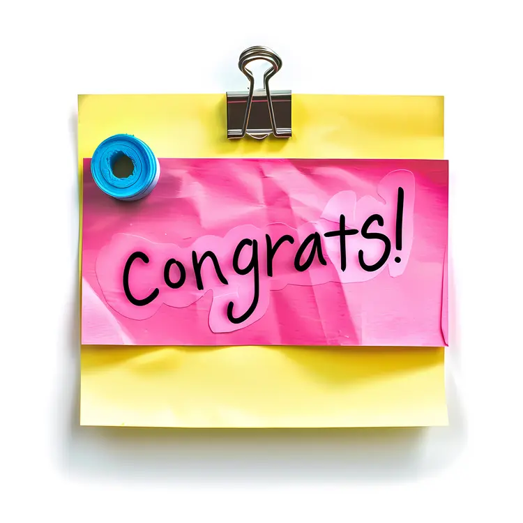 Congrats Sticky Note