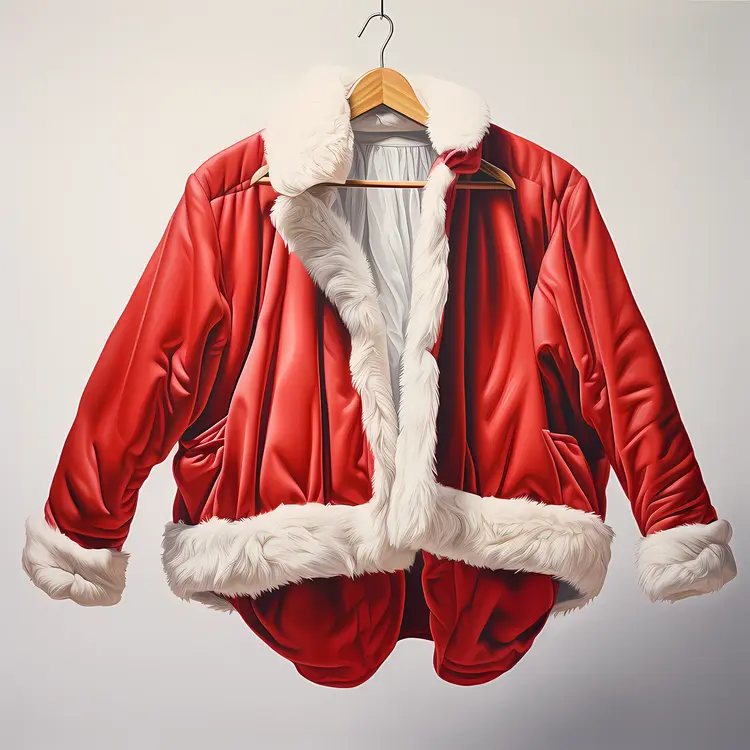 Realistic Red Santa Jacket