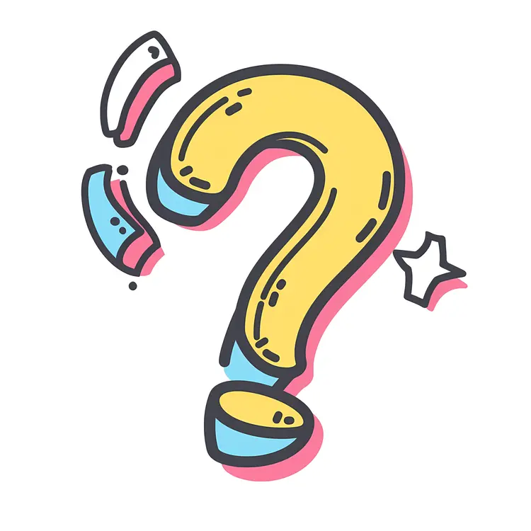 Colorful Question Mark Symbol