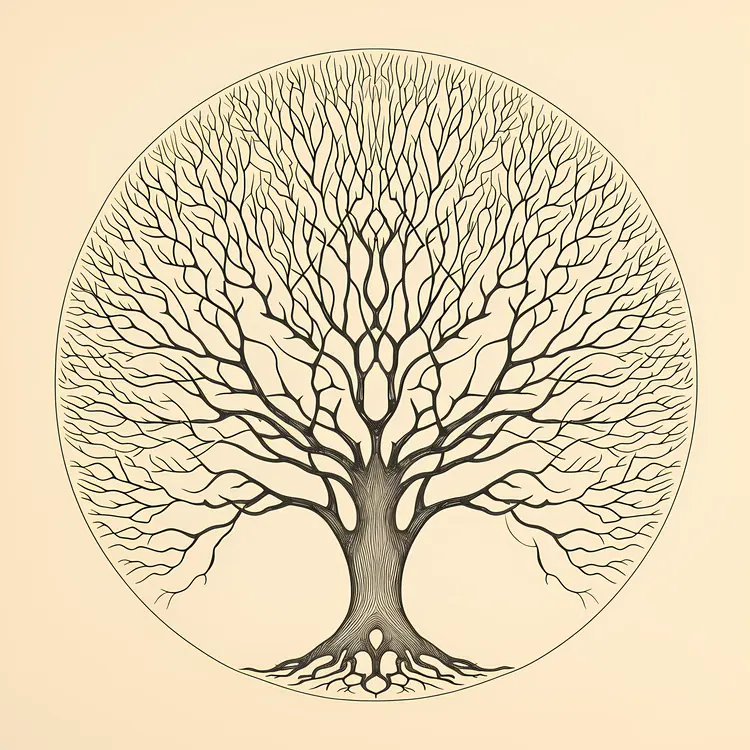 Intricate Tree of Life Illustration
