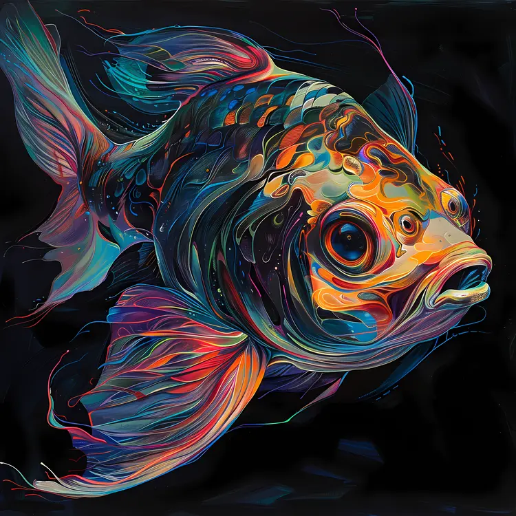 Colorful Artistic Fish Illustration