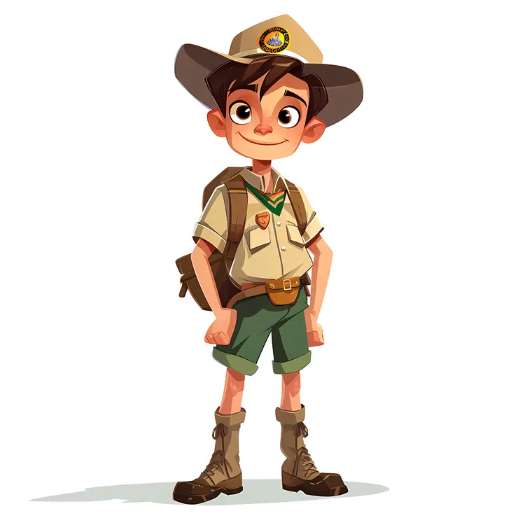 Boy Scout with a Hat