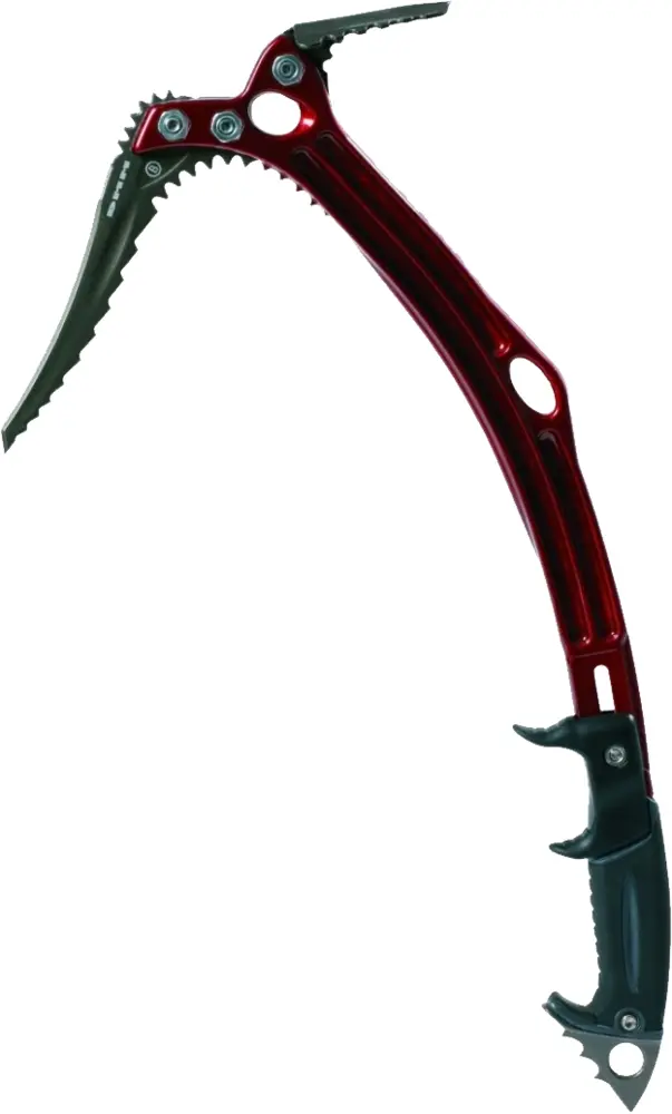 Red and Black Curved Ice Axe