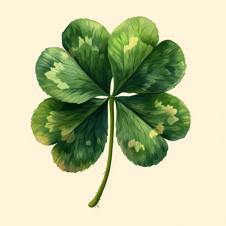 Artistic Four-Leaf Clover