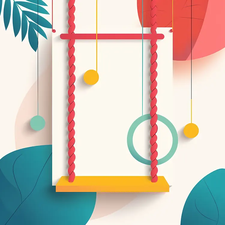 Colorful Swing Frame with Playful Elements