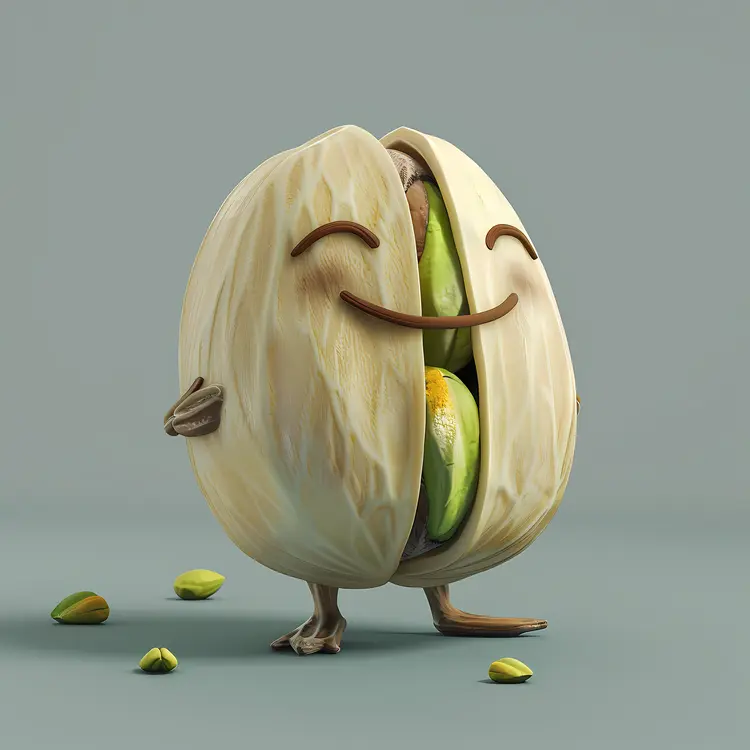Cartoon Pistachio Character