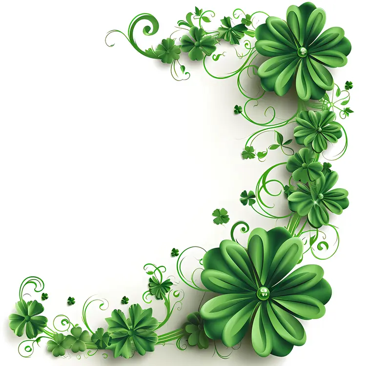 Decorative Shamrock Frame