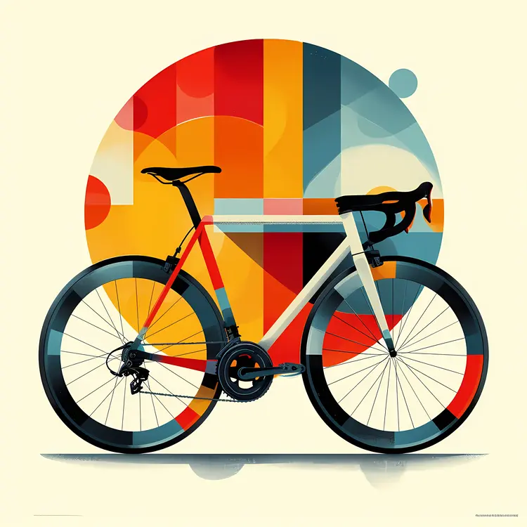 Geometric Bicycle Art