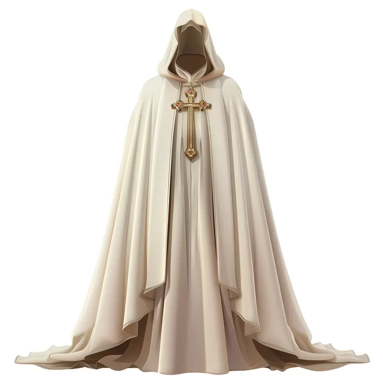 Hooded Figure with Cross