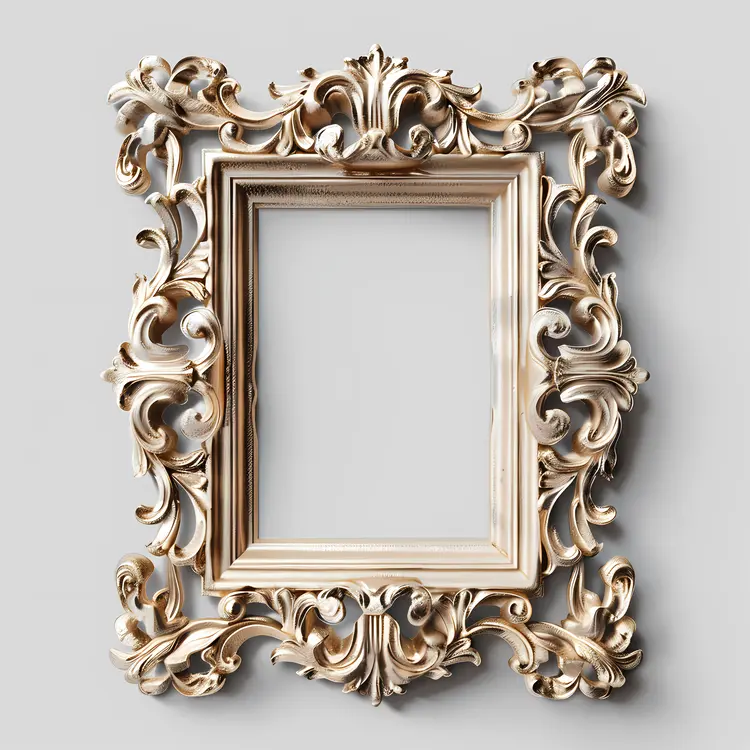 Vintage Ornate Rectangular Frame