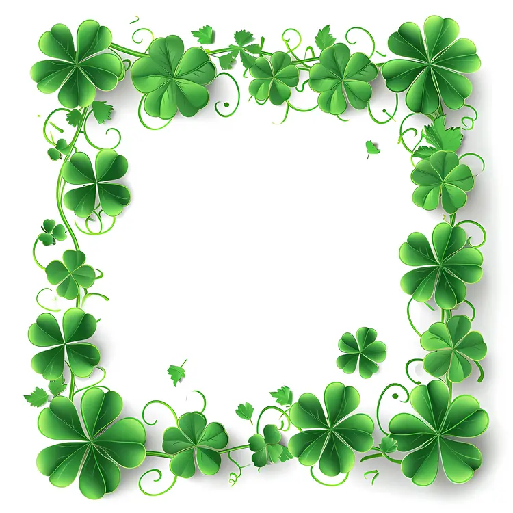 Decorative Shamrock Frame