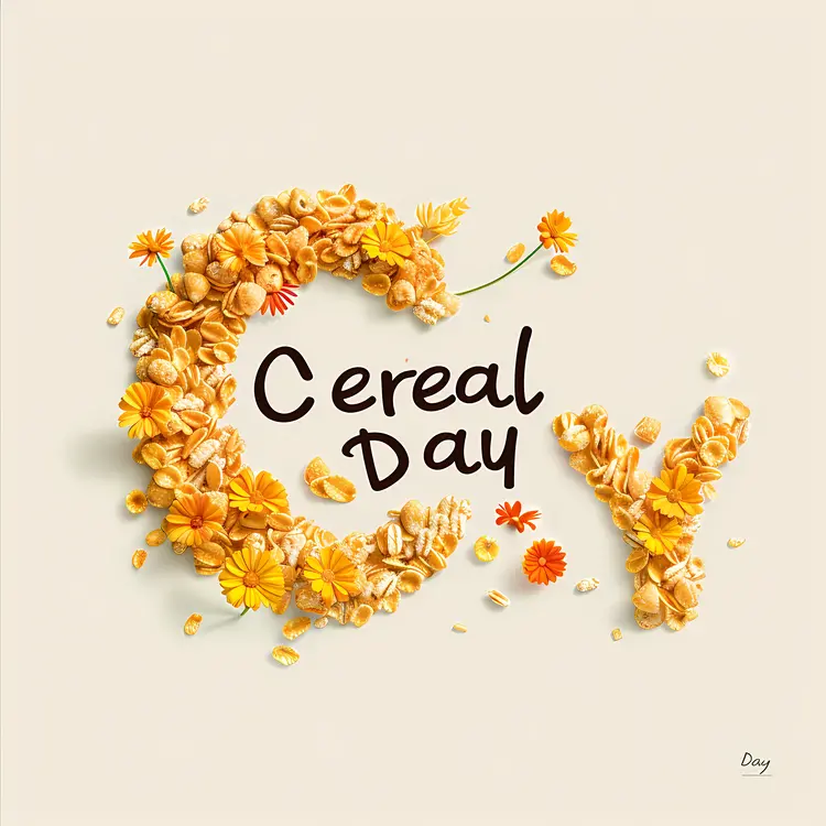Floral Cereal Day Celebration