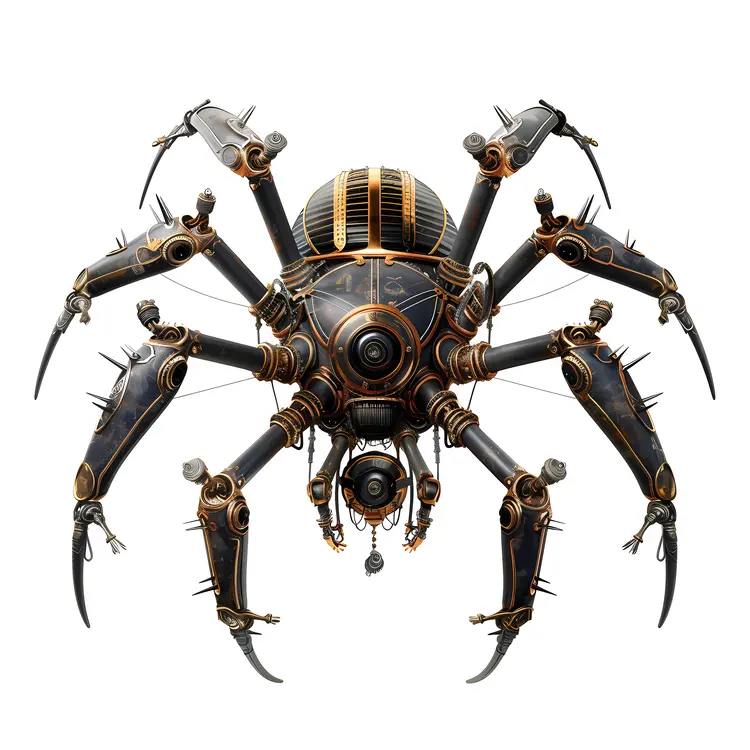 Steampunk Mechanical Spider
