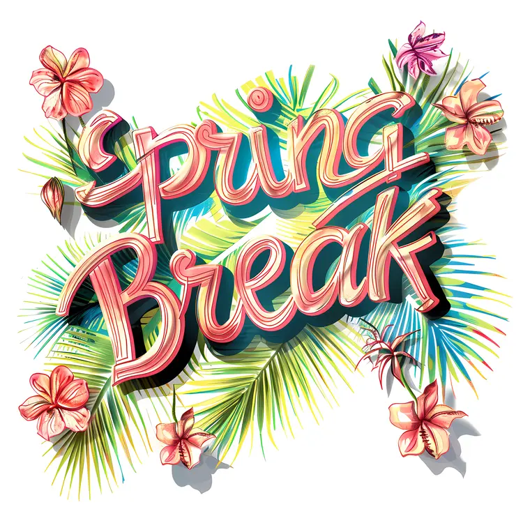 Spring Break with Tropical Flowers