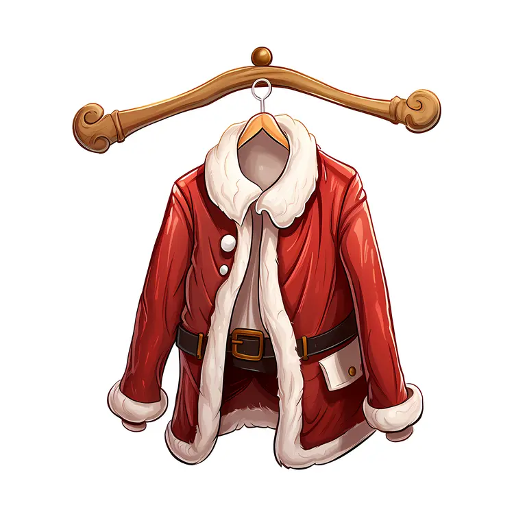 Red Santa Jacket with Buttons