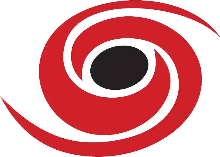 Red Swirl Hurricane Symbol