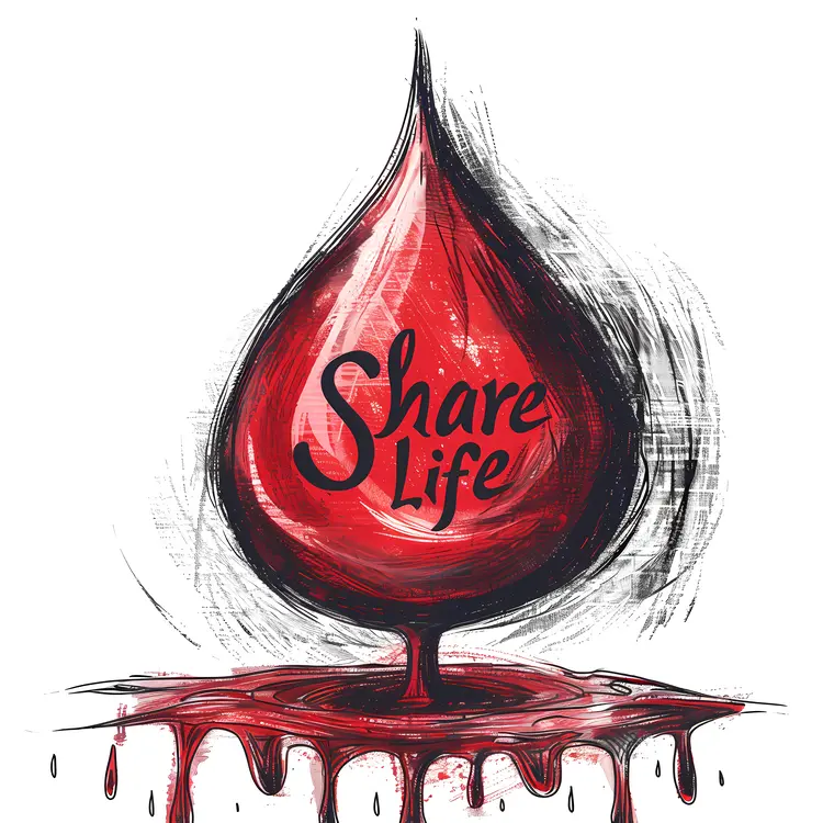 Share Life Blood Donation Symbol