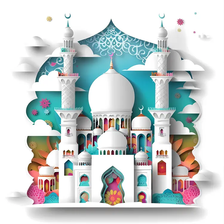 Colorful Paper Mosque