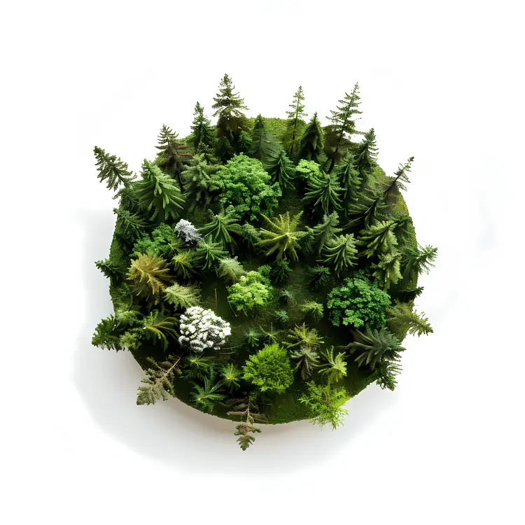 Compact Miniature Forest Diorama