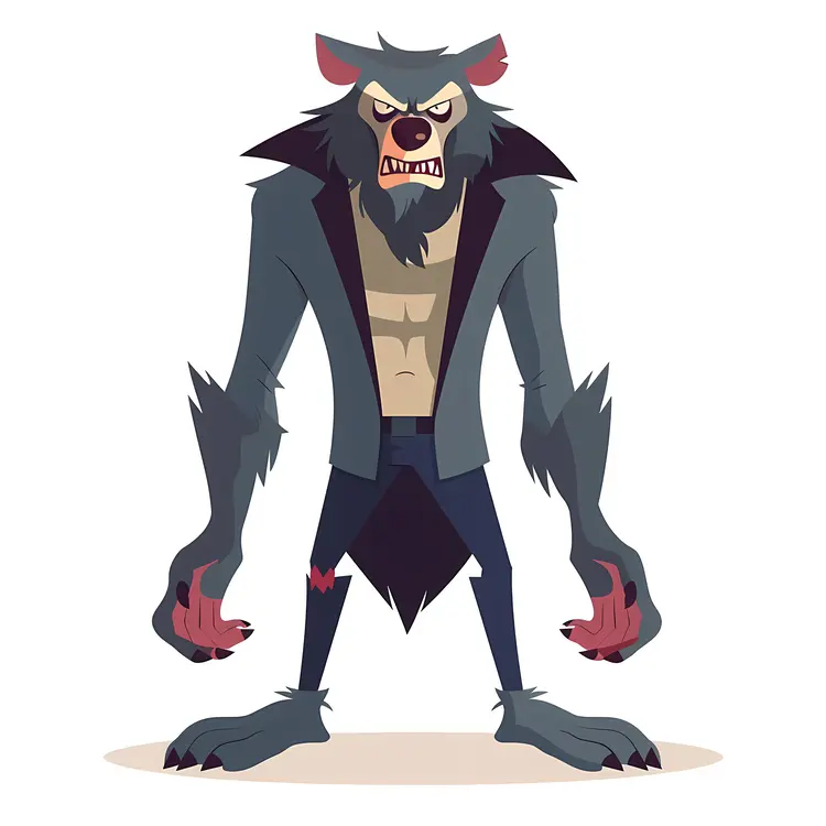 Angry Werewolf for Halloween