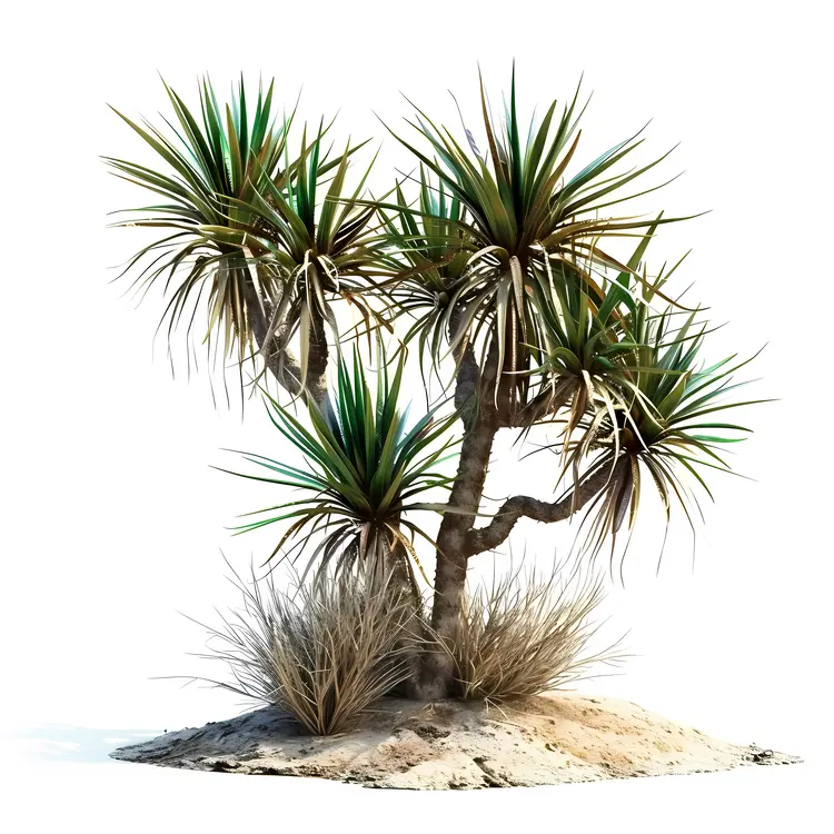 Desert Tree with Spiky Leaves