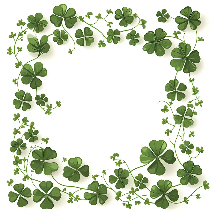 Decorative Shamrock Frame