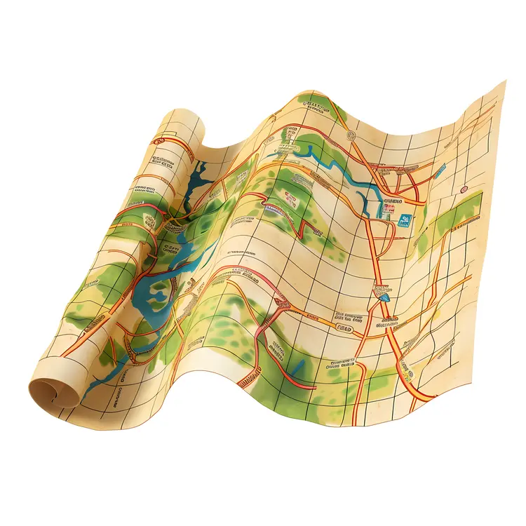 Topographic Map for Terrain Navigation