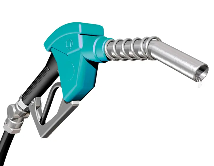 Blue Fuel Nozzle with Droplet