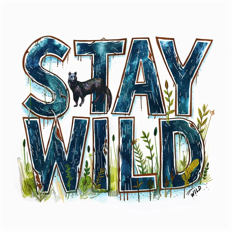 Stay Wild Typography