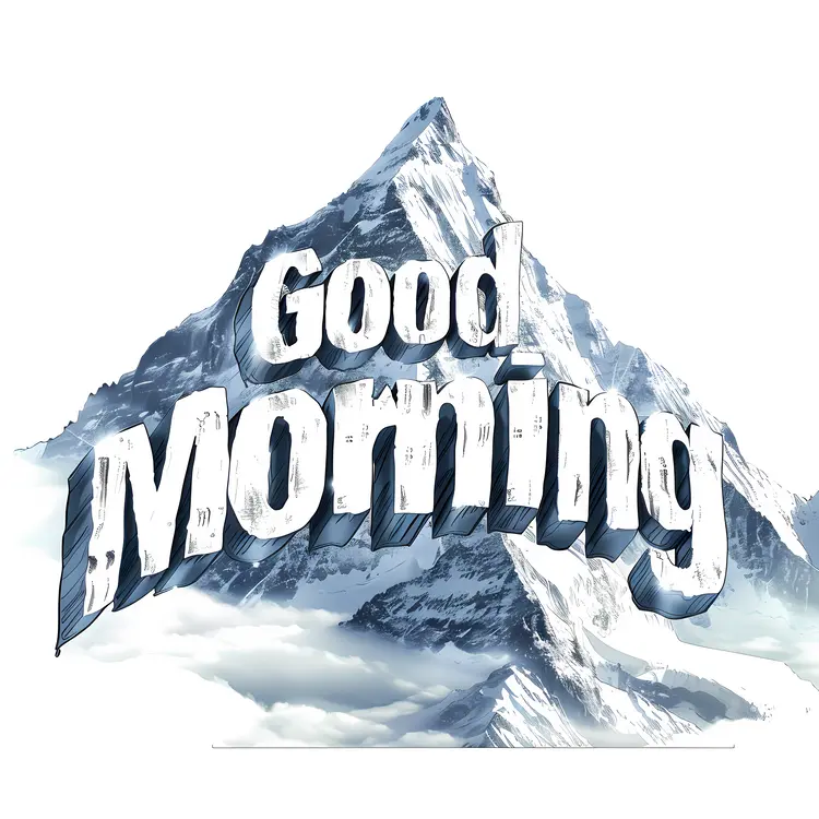 Good Morning with Snowy Mountain