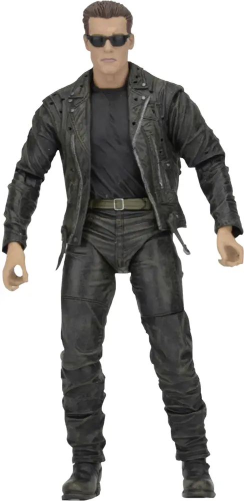Action Figure in Black Jacket and Sunglasses