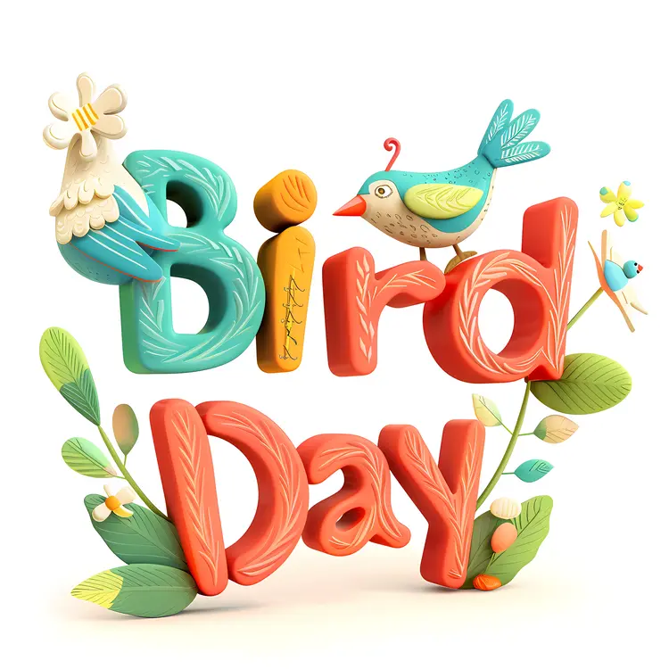 Bird Day Colorful Birds Illustration