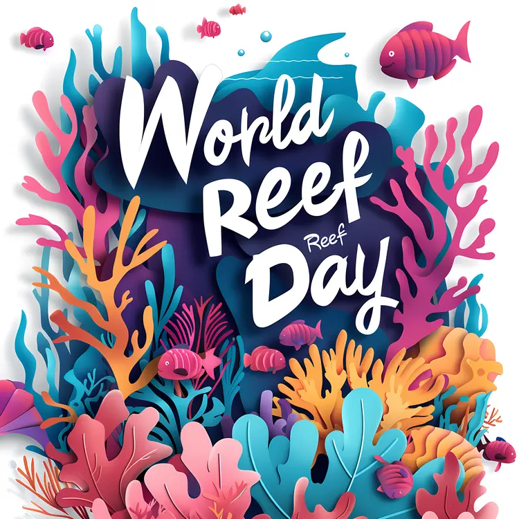 World Reef Day with Colorful Marine Life
