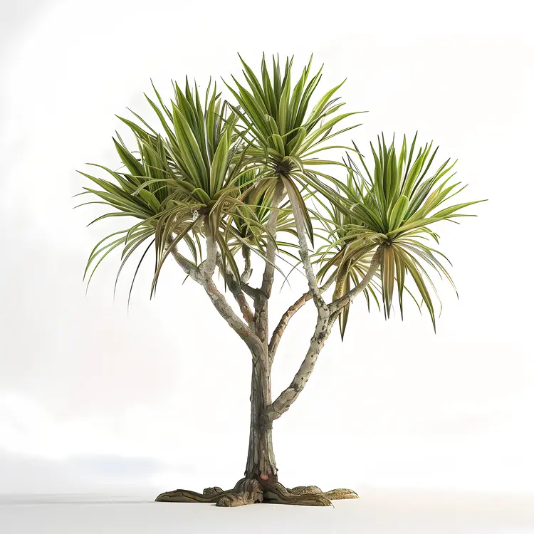 Yucca Tree with Spiky Leaves