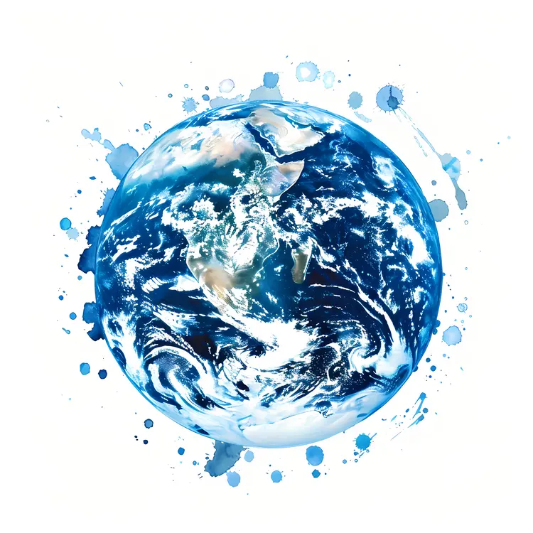 Blue Earth Illustration