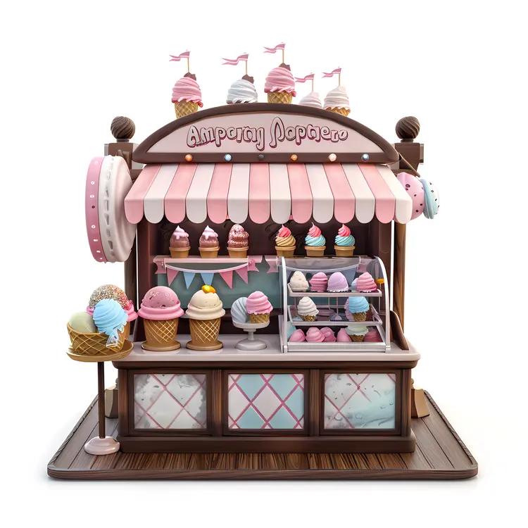 Cute Ice Cream Stand