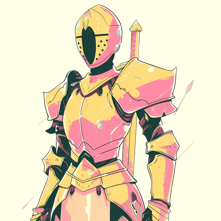 Yellow Knight in Armor