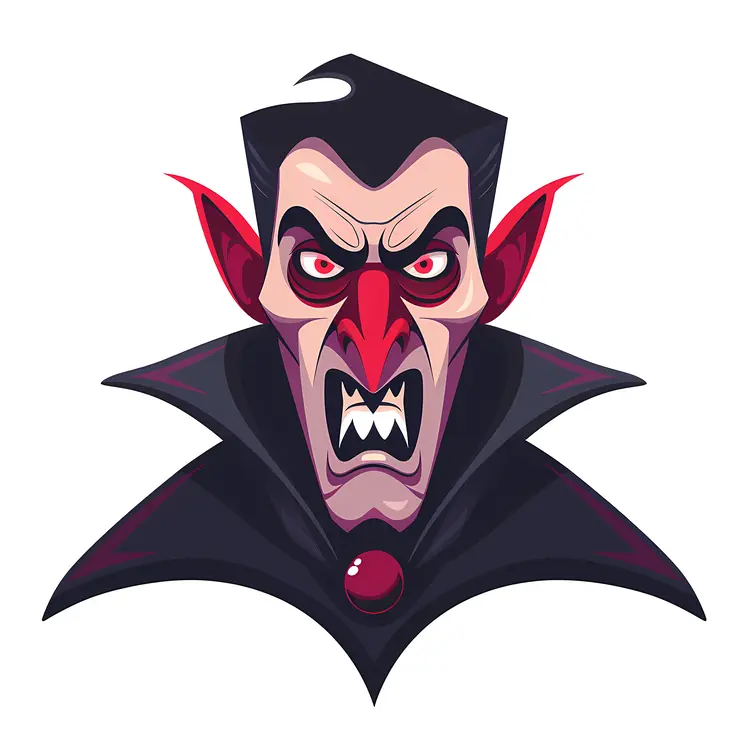 Angry Vampire Character Illustration