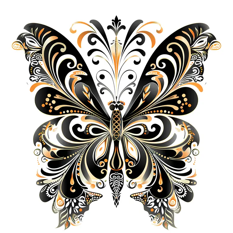 Ornate Butterfly Illustration