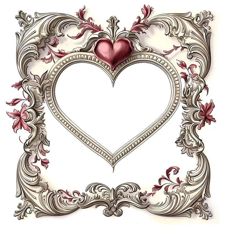 Ornate Heart Frame