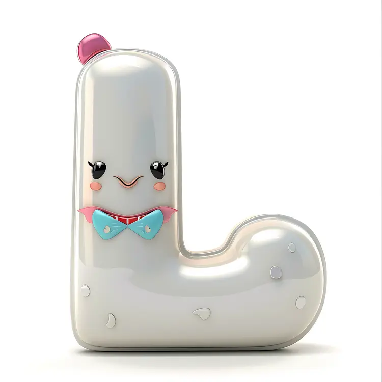 Cute Character in Letter L Illustration