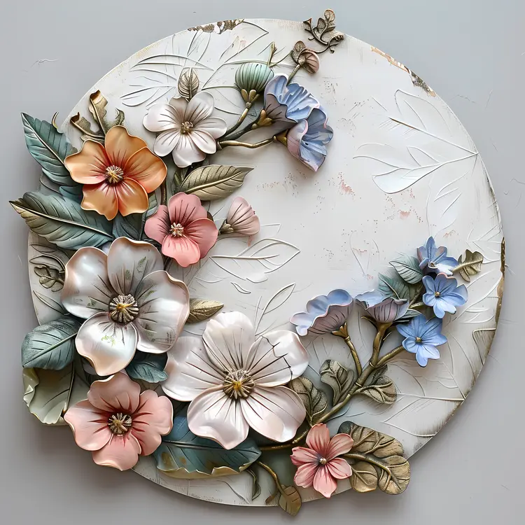 Elegant Floral Circle Decoration